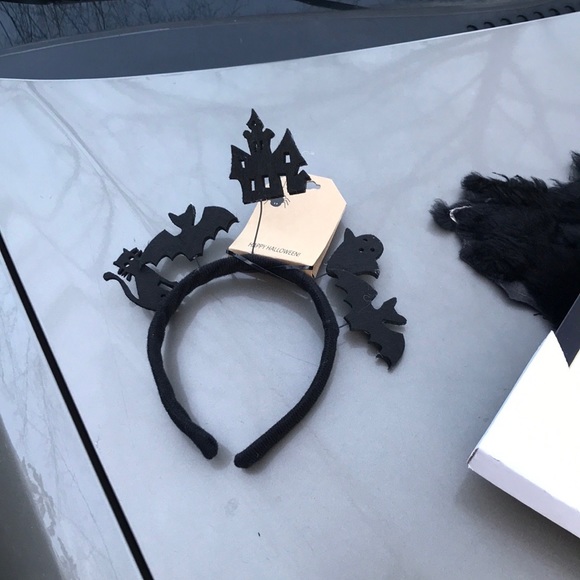 Accessories | Nwt Black Silhouette Felt Halloween Party Headband ...